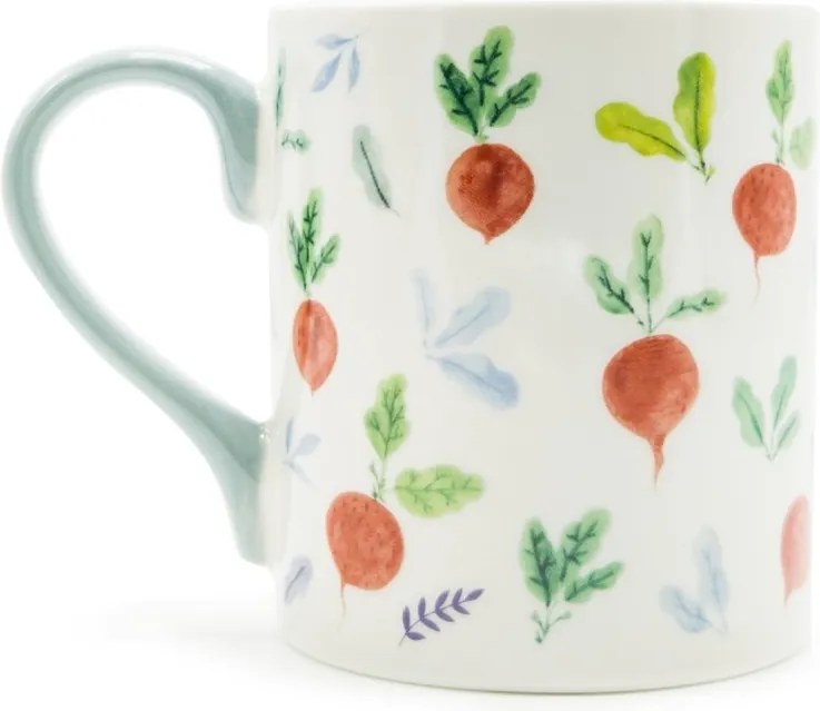 Porcelánový hrnek Ředkvičky, 280 ml – s motivem ředkviček a nápisem Simply Radishing