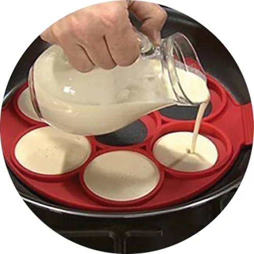 De Gusto Silikonová forma na lívance a volská oka 23,5 cm