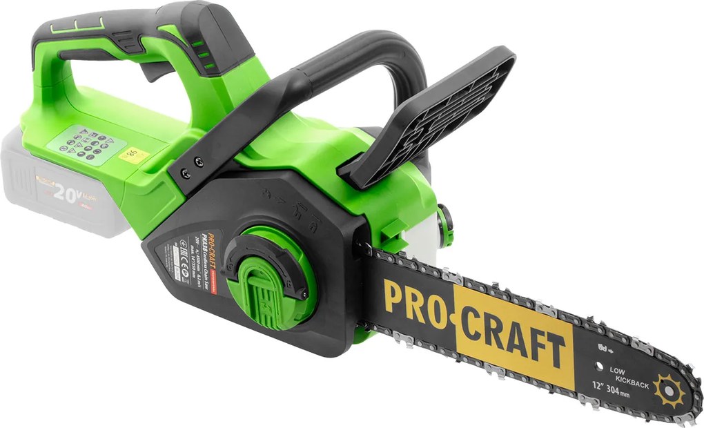 Procraft PKA38 20V - akumulátorová řetězová pila (bez akumulátoru a nabíječky)