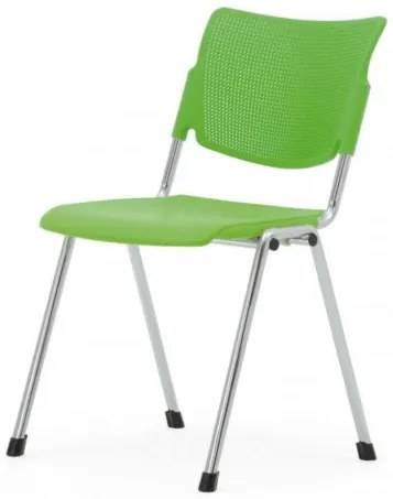 Alba Plastová konferenční židle MIA bez područek Barva plastu Alba bílá Barva kostry šedá kostra (metallic)