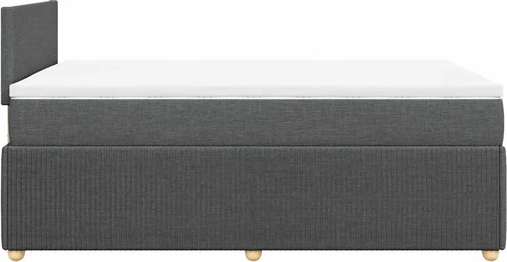 Box spring postel s matrací tmavě šedá 120x190 cm textil 3287389