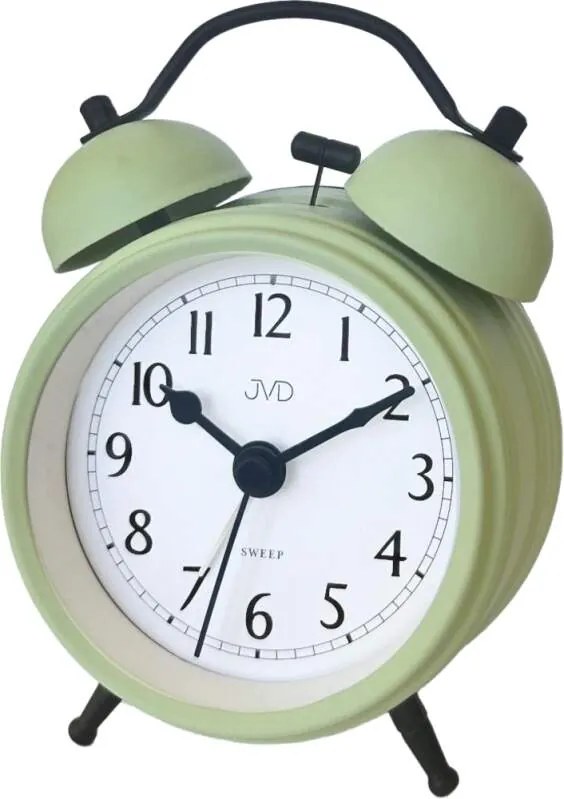 JVD Ručkový analogový netikající budík JVD SRP2218.1 s mechanickým zvoněním SKLAD