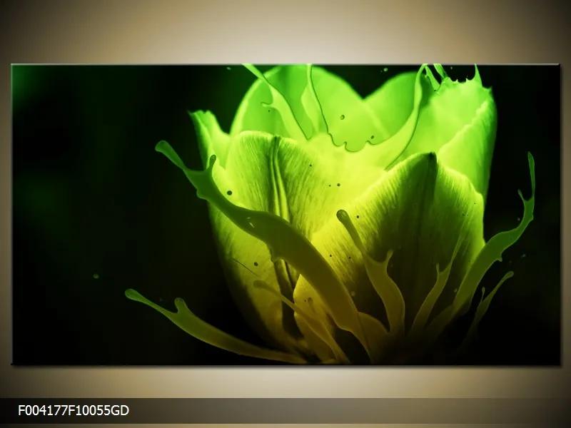 Moderní obraz roztékajícího se zeleného květu (), 40 dalších rozměrů