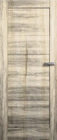 Interiérové dveře vasco doors TEO plné, model 1 Průchozí rozměr: 70 x 197 cm, Orientace dveří: Levé dveře, Dekor: Dub šedý