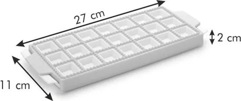 TESCOMA Forma na čtvercové raviolini DELÍCIA, 21 ks