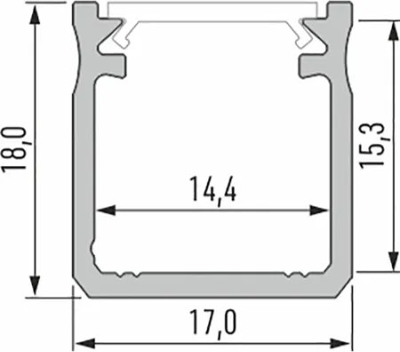 Led-Labs LED profil LUMINES typ Y bílý lakovaný 2,02m