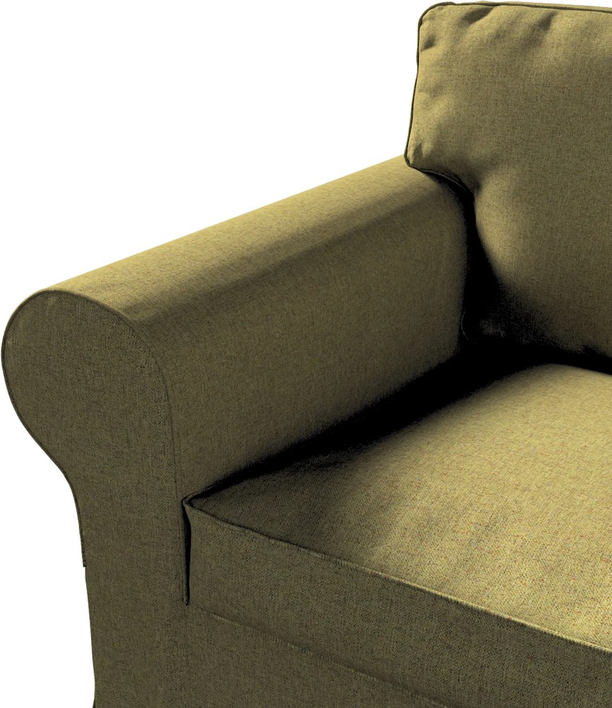Potah na křeslo IKEA Ektorp barva zelená látka pletený vzor