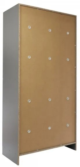 Dřevěná šatní skříňka Visio LUX - 6 boxů, 90 x 45 x 185 cm, cylindrický zámek
