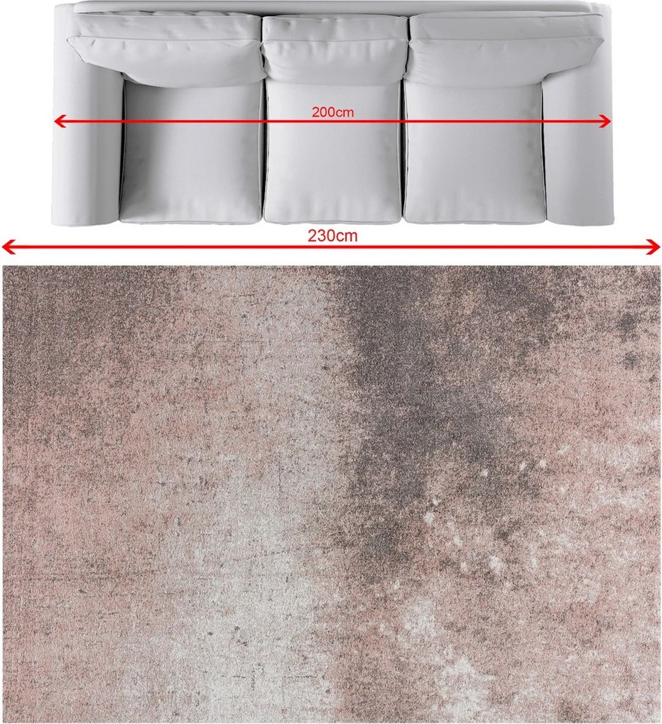 Koberec Softness cream rose 160x230 cm
