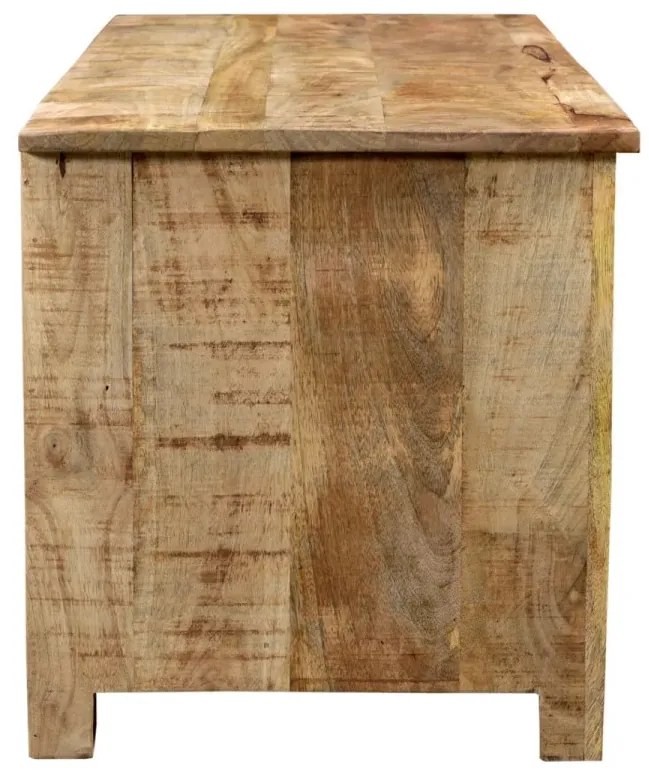 furniture-nabytek.cz - Masivní TV stolek Padma z mangového dřeva, lakovaný, přírodní – 115×43×45 cm