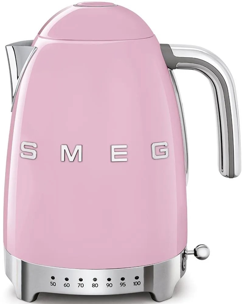 Rychlovarná konvice smeg 50's retro style 1,7l led indikátor růžová
