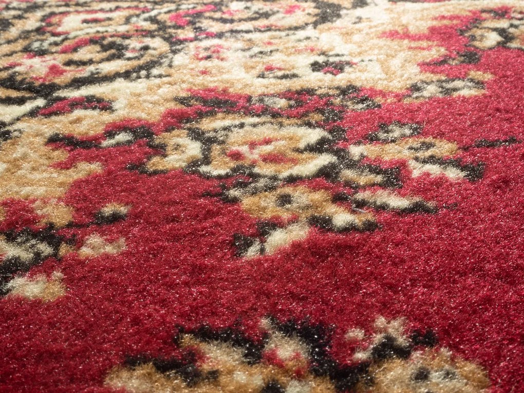 Spoltex, Kusový koberec Samira New Red 12001-011, 200x280, červená, chodba / předsíň