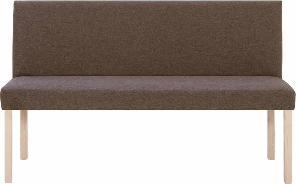 Lavice 139,5 cm hnědá polyester 281336