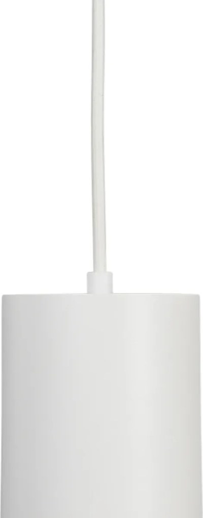 Designové závěsné svítidlo bílé vč. 3-fázového kolejnicového adaptéru - 3-fázové Tubo