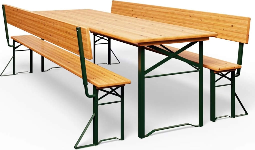 Deuba Pivní set s opěrkou 170 cm - skládací