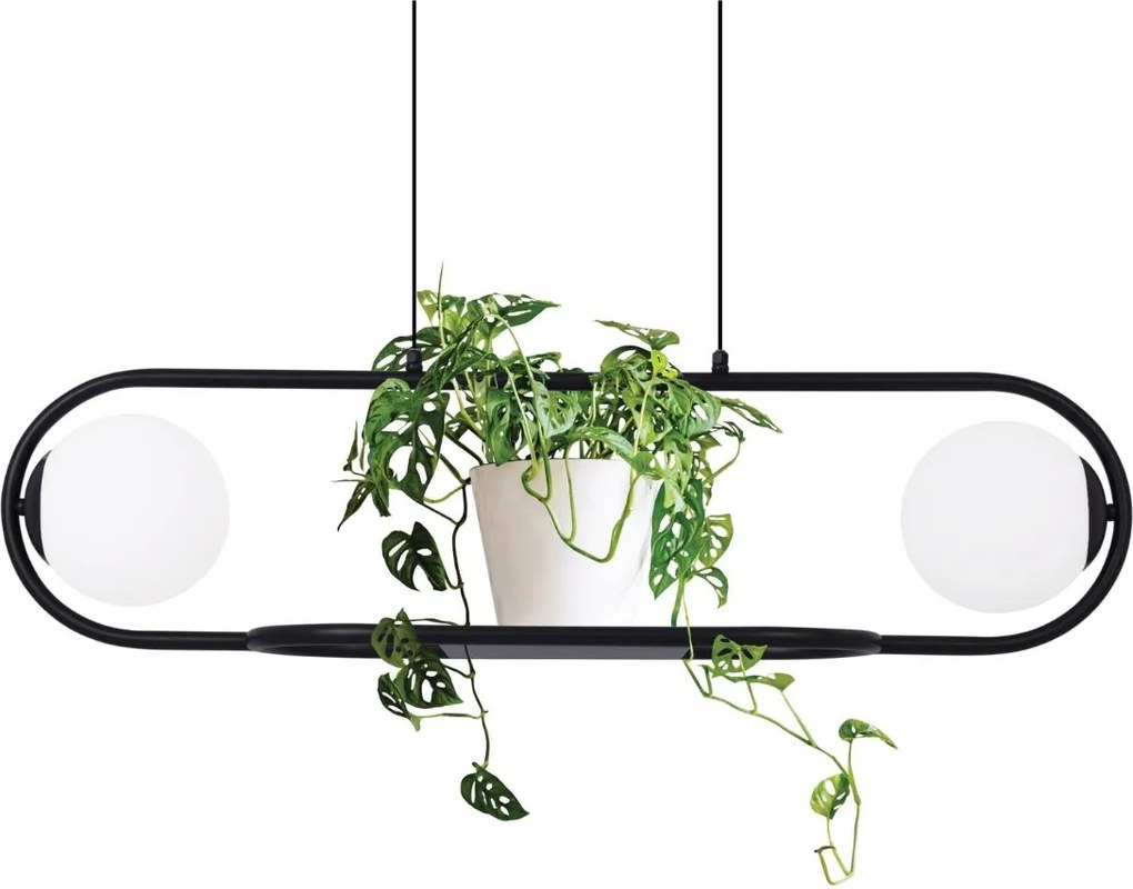 Závěsná lampa s květináčem Finestra K-4961