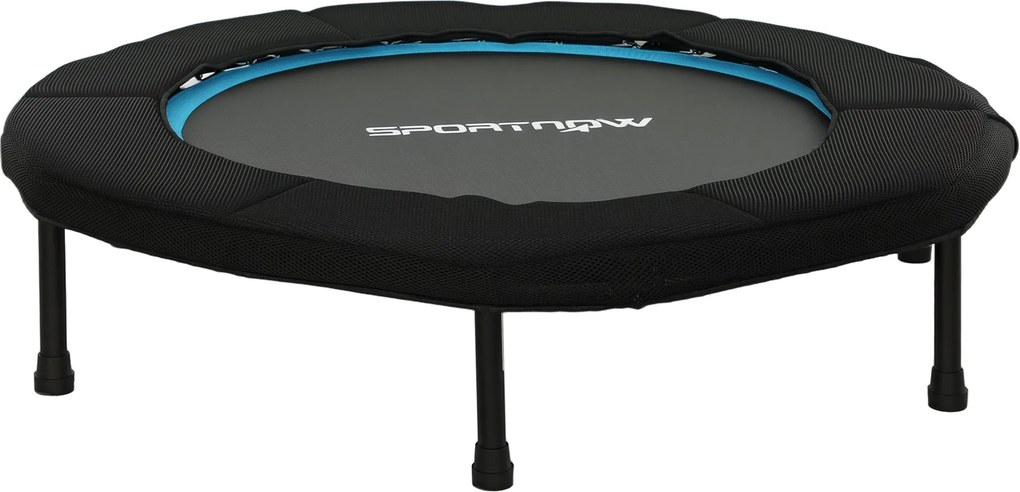 SPORTNOW 102 cm Skládací fitness trampolína s elastickou deskou a ocelovým rámem, neklouzavá s nosností 100 kg pro legové cvičení doma, v kanceláři či
