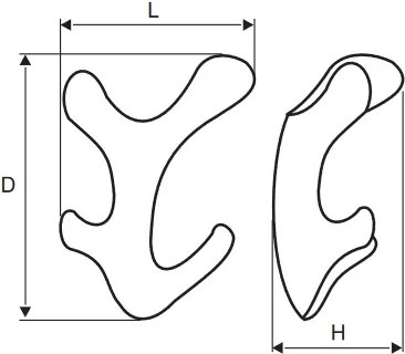 Cebi věšák Lia nikl broušený