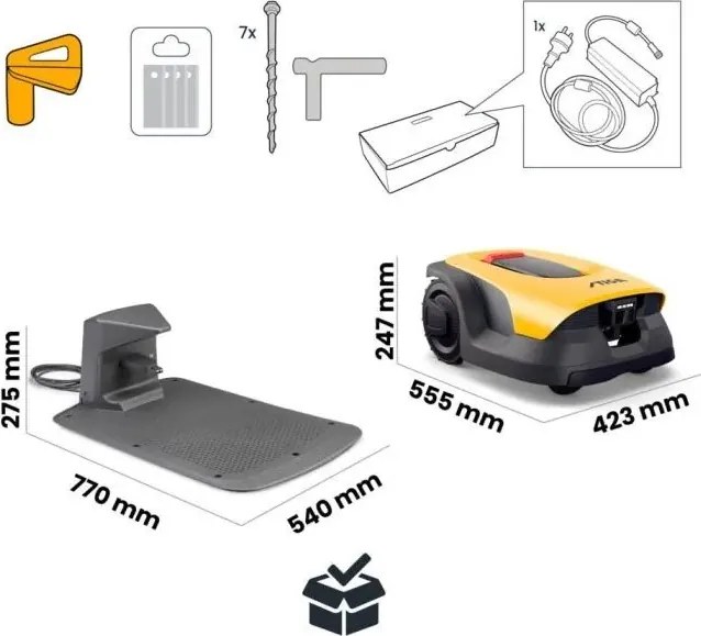 Stiga A 6V Vista+GPS-RTK robotická sekačka - 600m2, sklon až 45%, Bluetooth + data na 10 roků ZDARMA