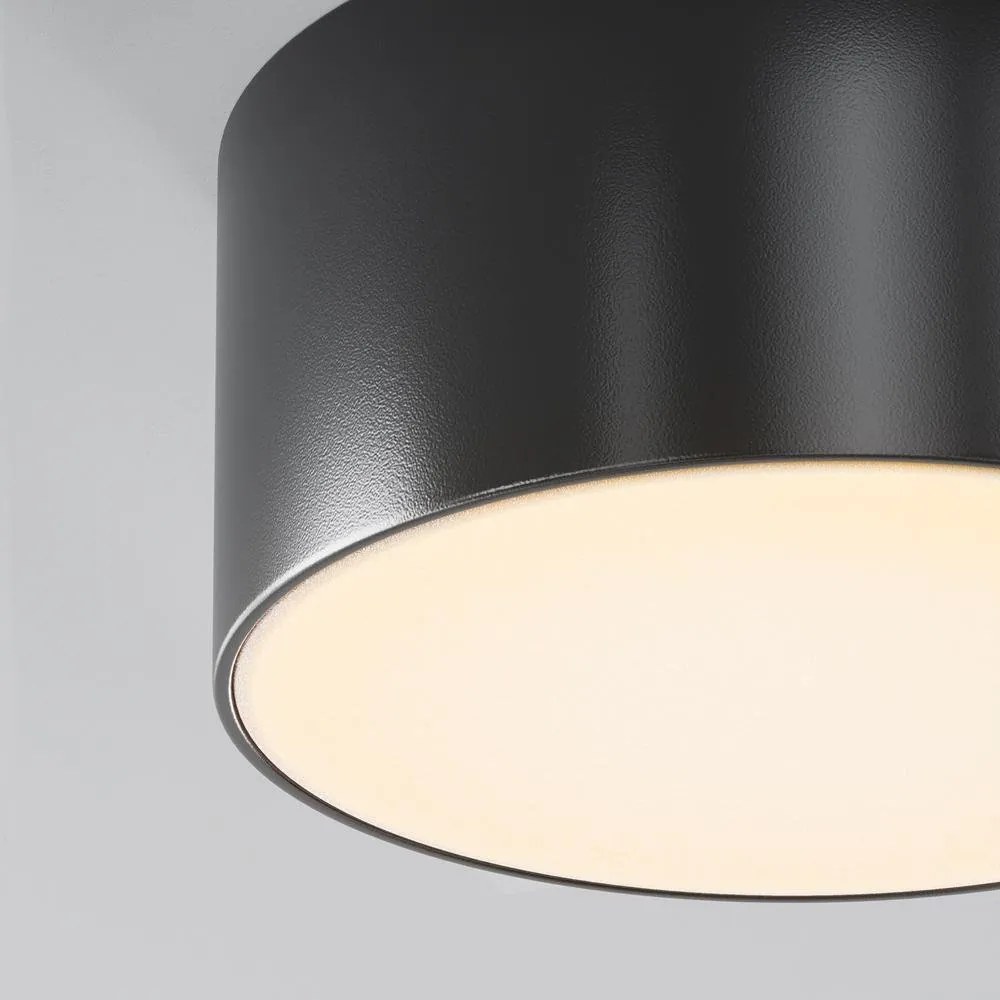 M O430CL-L15B3K Stropní svítidlo Zon IP65 3000K 15W černý hliník teplá bílá - MAYTONI
