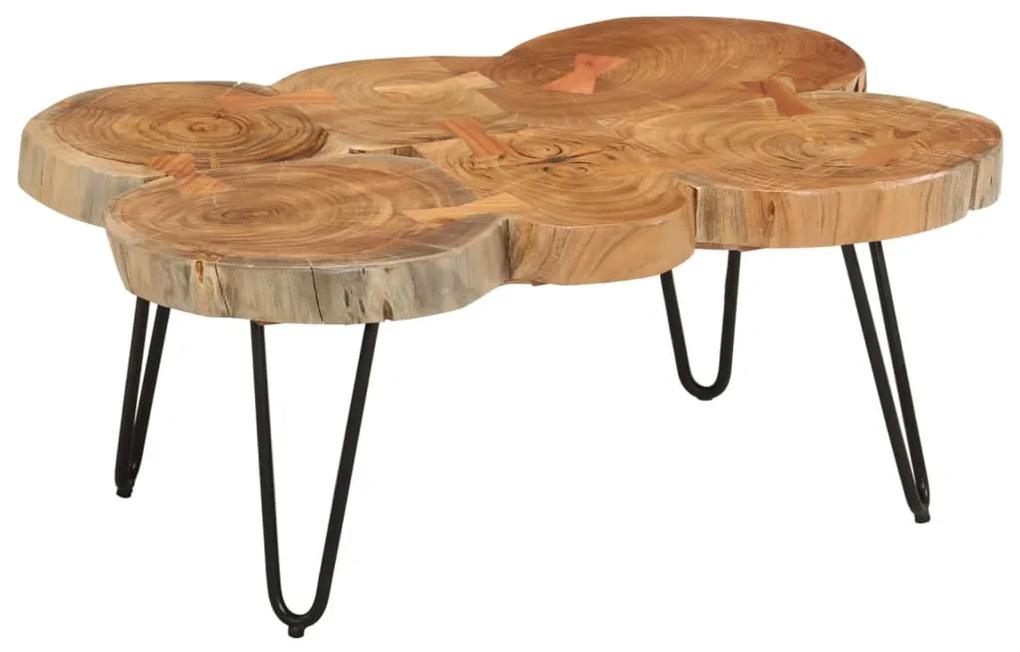 Konferenční stolek 36 cm 6 dřevěných koláčů masivní akácie