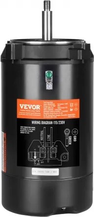 0,75 kW motor bazénového čerpadla 115/230 V 9,8/4,9 A 56J 3450RPM 90μF/250 V