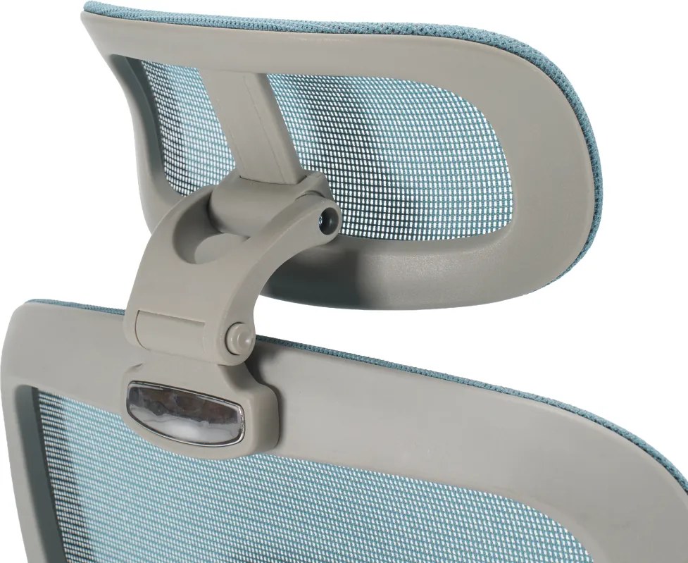 Ergonomická kancelářská židle NEONIT - neomint síťovina / šedá látka / nosnost 150 kg