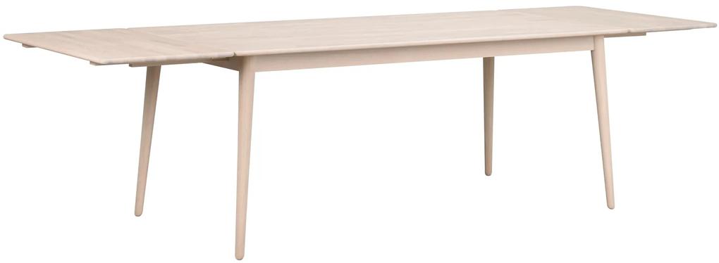 Bělený dubový jídelní stůl Rowico Ennis, 180/280 cm
