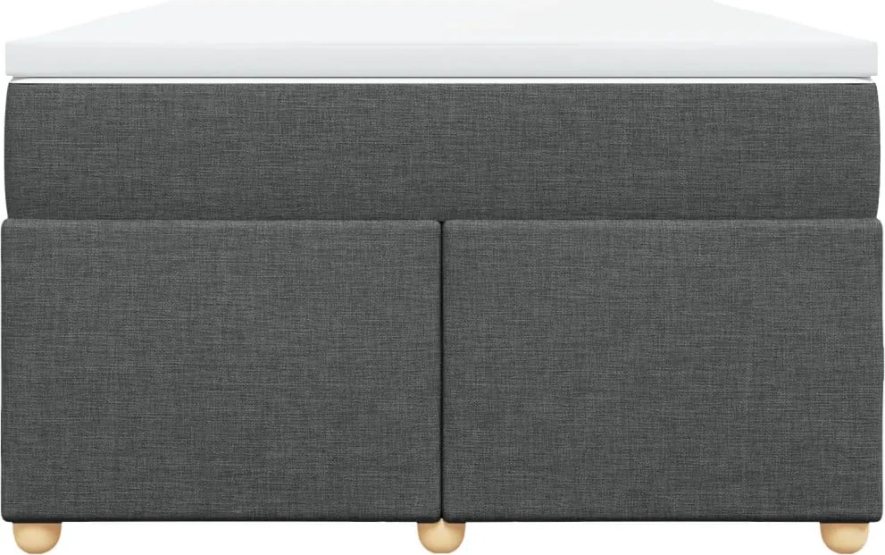 Box spring postel s matrací tmavě šedá 120x200 cm textil 3285367