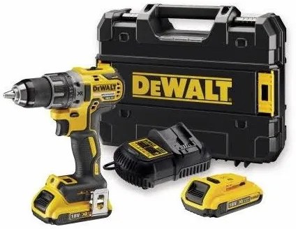 Aku bezuhlíková vrtačka a šroubovák DeWALT DCD791D2 18V, 2x2,0 Ah + Kufr