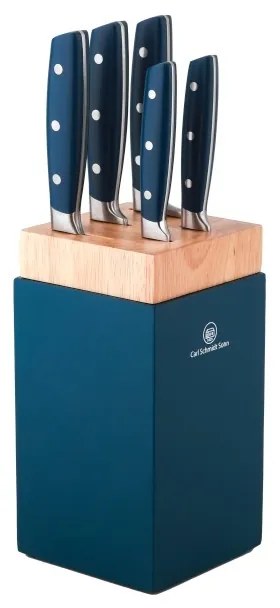 CS SOLINGEN Sada kuchyňských nožů v bloku 6ks KAMEN CS-091170