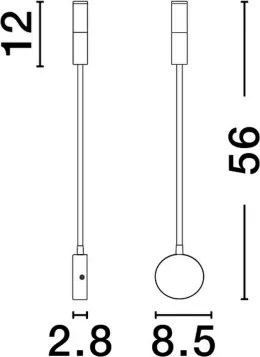 Nástěnné LED svítidlo NOVA LUCE SONICA 6W 3000K IP44 9701621