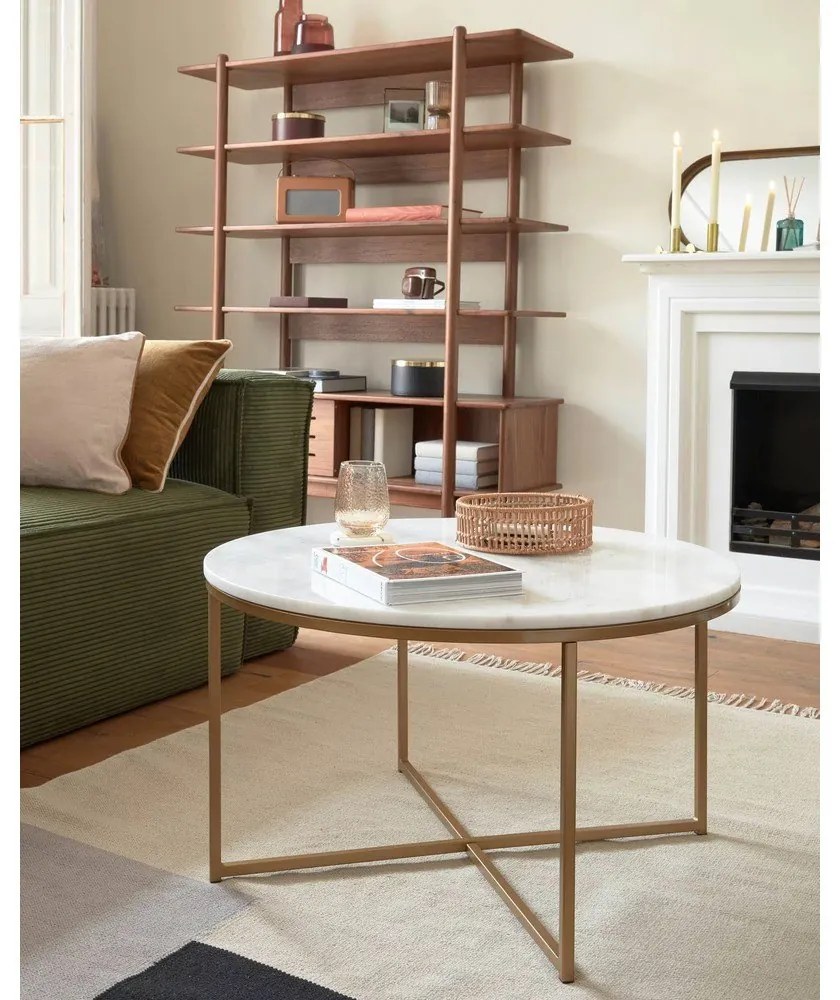Konferenční stolek Kave Home Shefield, ø 80 cm