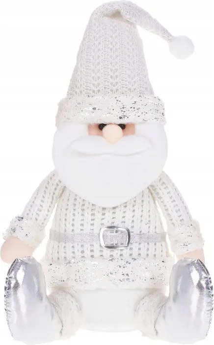 Vánoční Santa Claus 43 cm, bílý