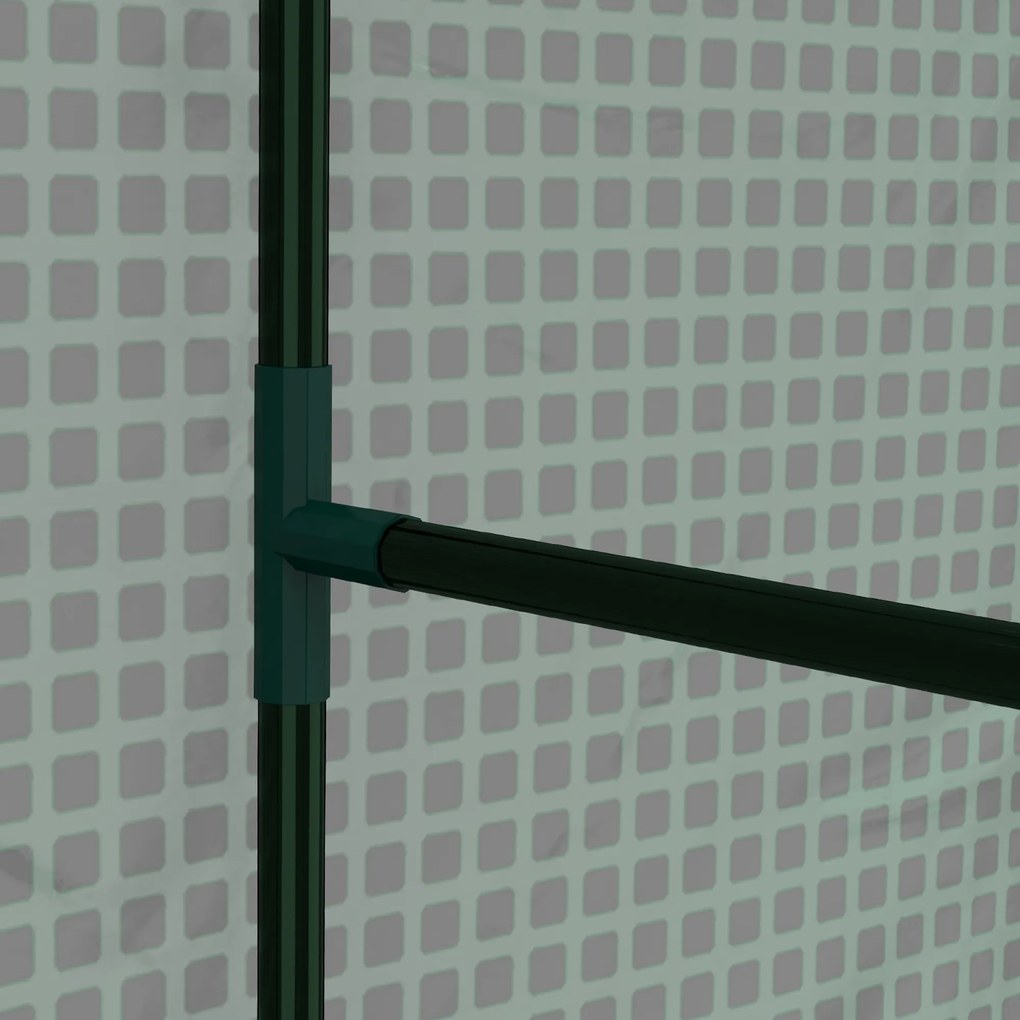Outsunny Skleník Skleníkový chladicí rám, odolný proti povětrnostním vlivům, rolovací dveře, 100 cm x 80 cm x 150 cm, zelený