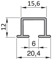 Záclonové kolejnice AL210 - na míru |