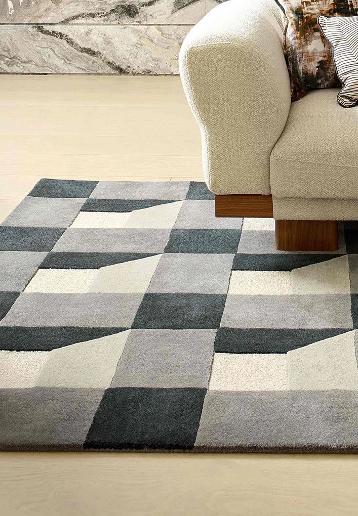 Brink&Campman Harlequin Blocks slate 141904 250x350cm grey
