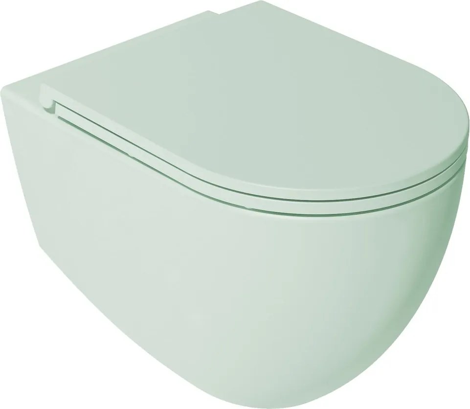 , INFINITY WC sedátko SLIM, Easy Take, Soft Close, zelená mint, 40KF0542I-S