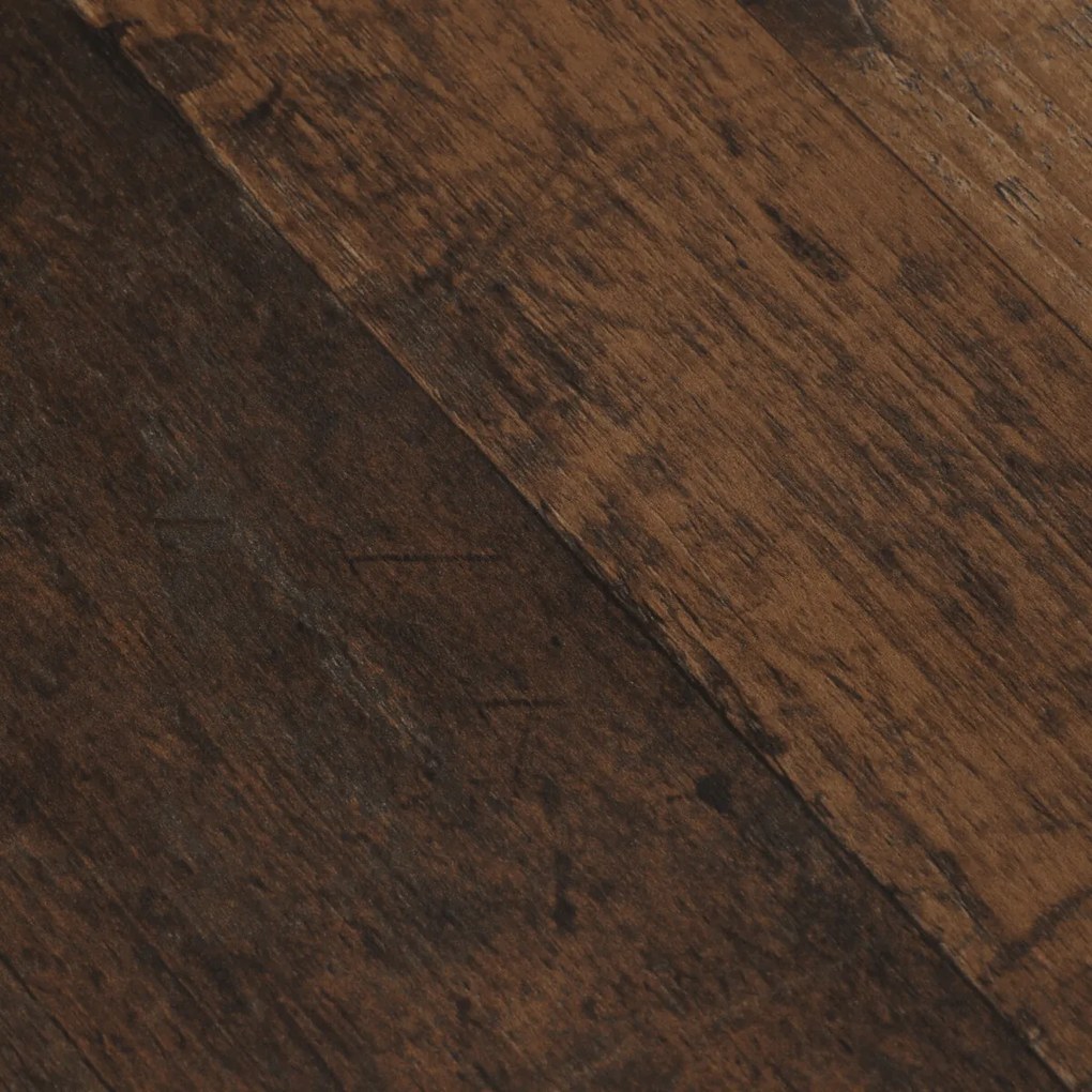 Jídelní stůl rozkládací ALMIO - old wood / černé kovové nohy