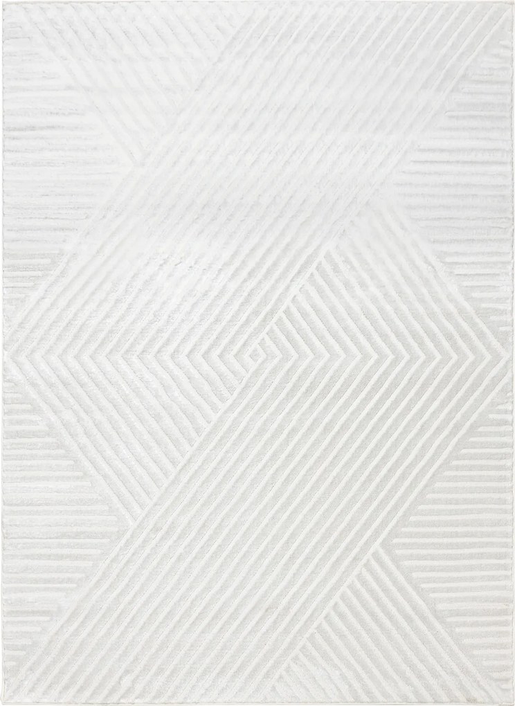Dywany Łuszczów, Kusový koberec Balance 1503 cream, 80x150, bílá, ložnice