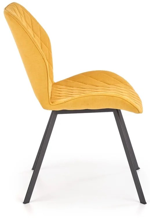Halmar Jídelní židle K360, žlutá