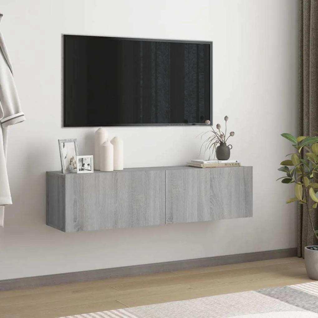 vidaXL TV skříňka 120x30x30 cm kompozitní dřevo [801490] Barva: šedá sonoma