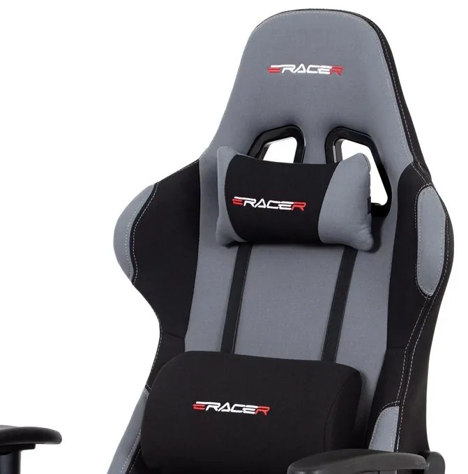 Herní křeslo E-racer IMPERIUM - šedá látka Barva: šedá