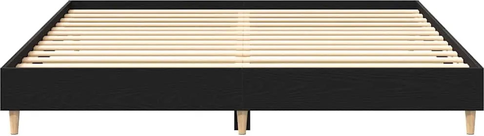 Rám postele Černý dub 203 x 183 x 25 cm Kompozitní dřevo 3329279