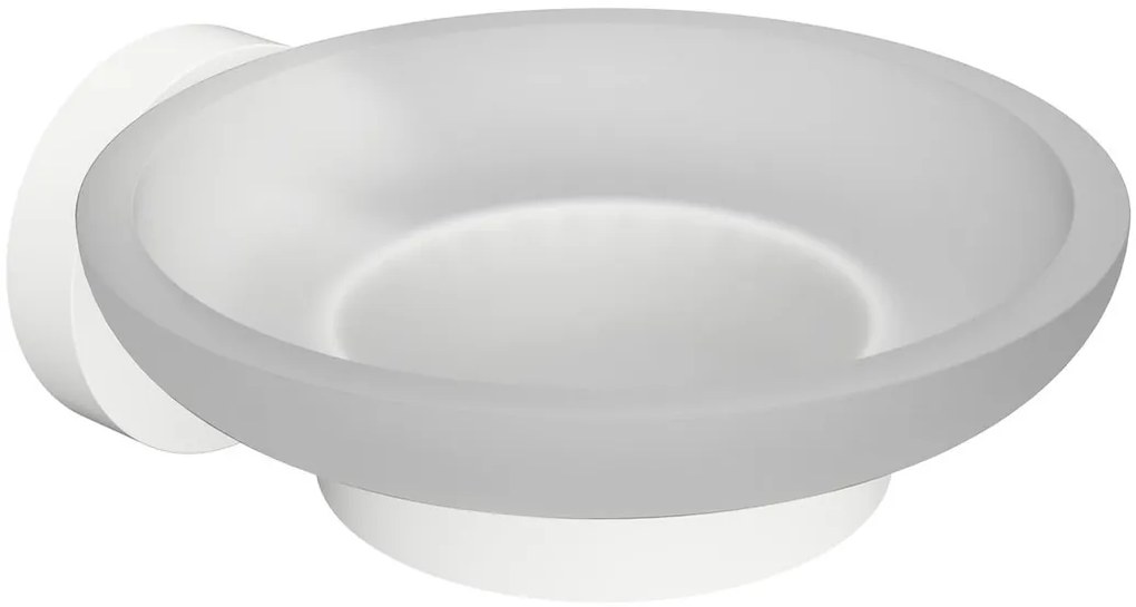Sapho, X-ROUND WHITE mýdlenka skleněná, bílá, XR803W