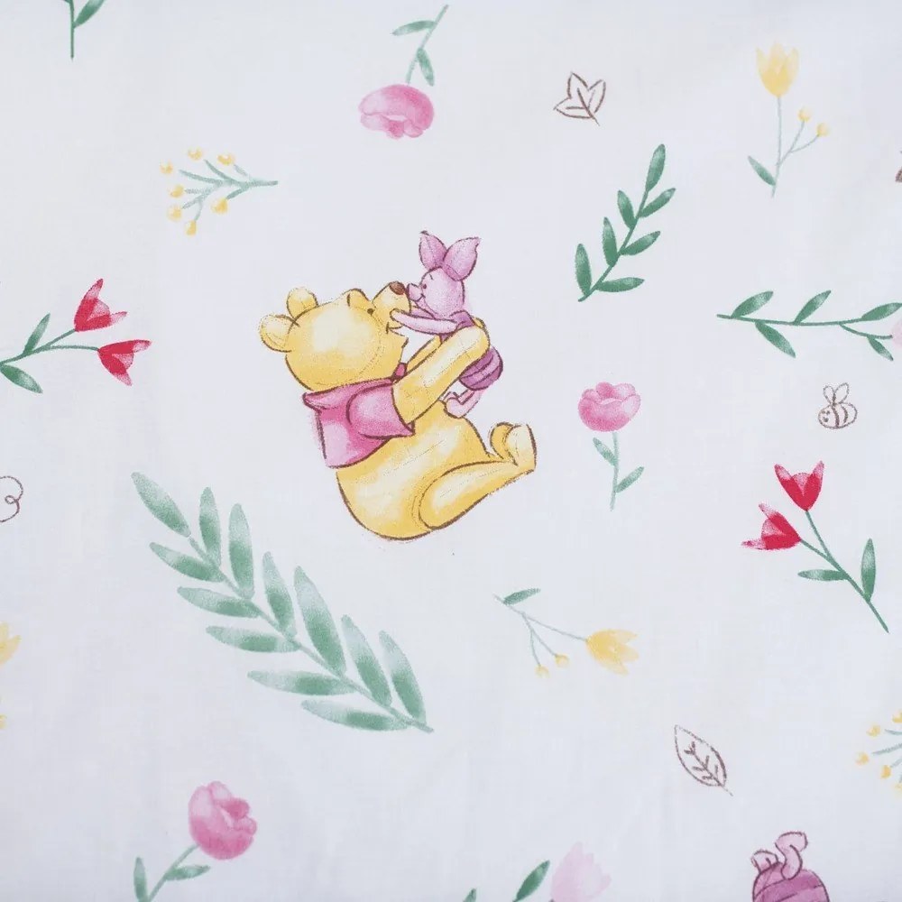 Bavlněné dětské povlečení do postýlky 100x135 cm Winnie the Pooh "Pooh Hugs" – Jerry Fabrics