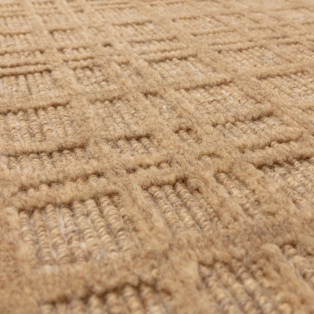 Béžový ručně tkaný koberec s příměsí vlny 120x170 cm Thatch Honey – Asiatic Carpets