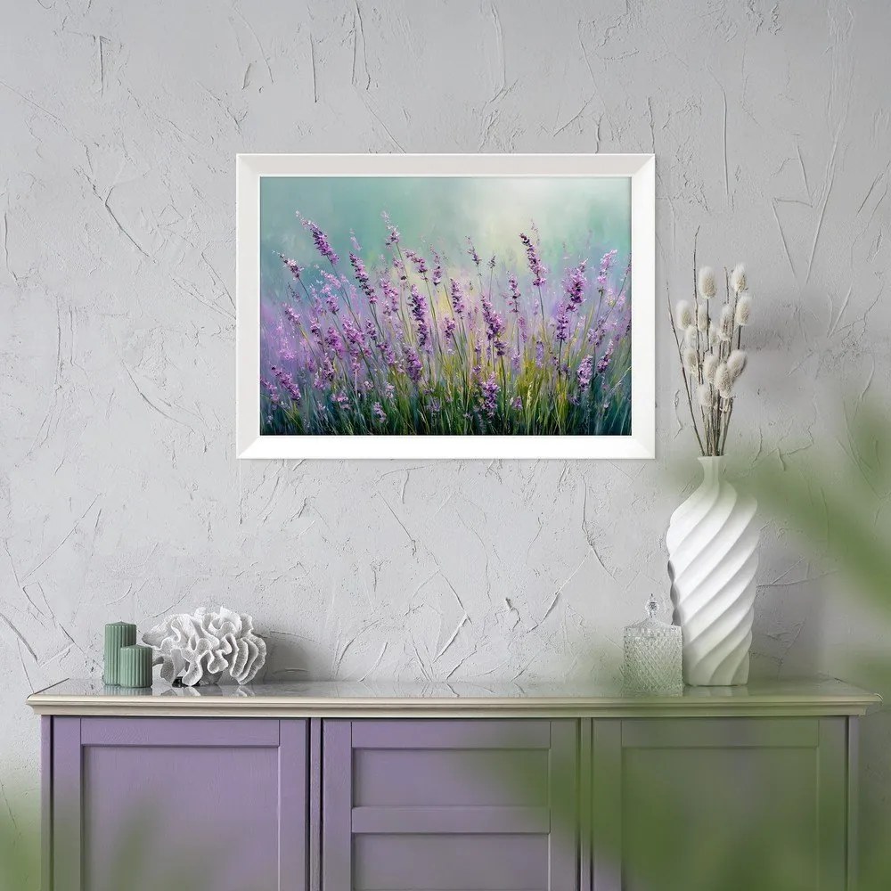 Tištěný obraz s rámem 75x56 cm Lavender – Styler