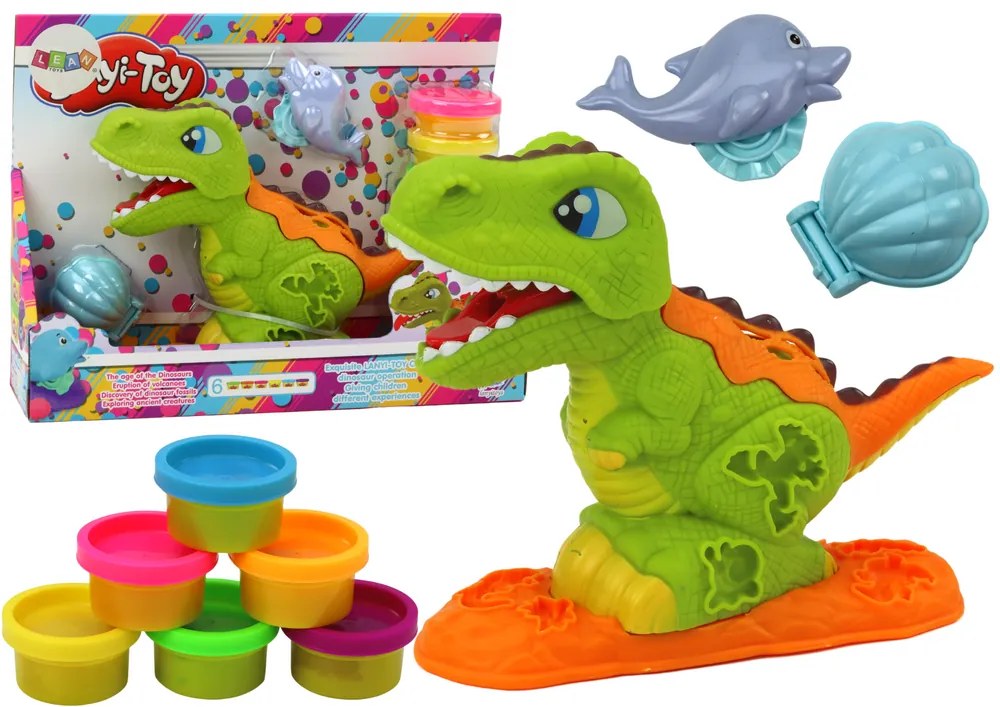 RKToys Sada modelíny Dinosaurus 6 barev