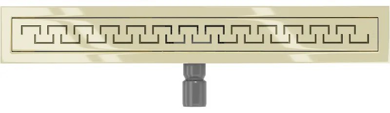 Mexen Flat M15 nerezový sprchový žlab 50 cm, zlatá, 1524050-15